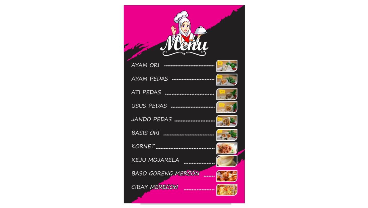 cetak menu desain custom siap cetak dari kertas AP 260gsm | Lazada ...