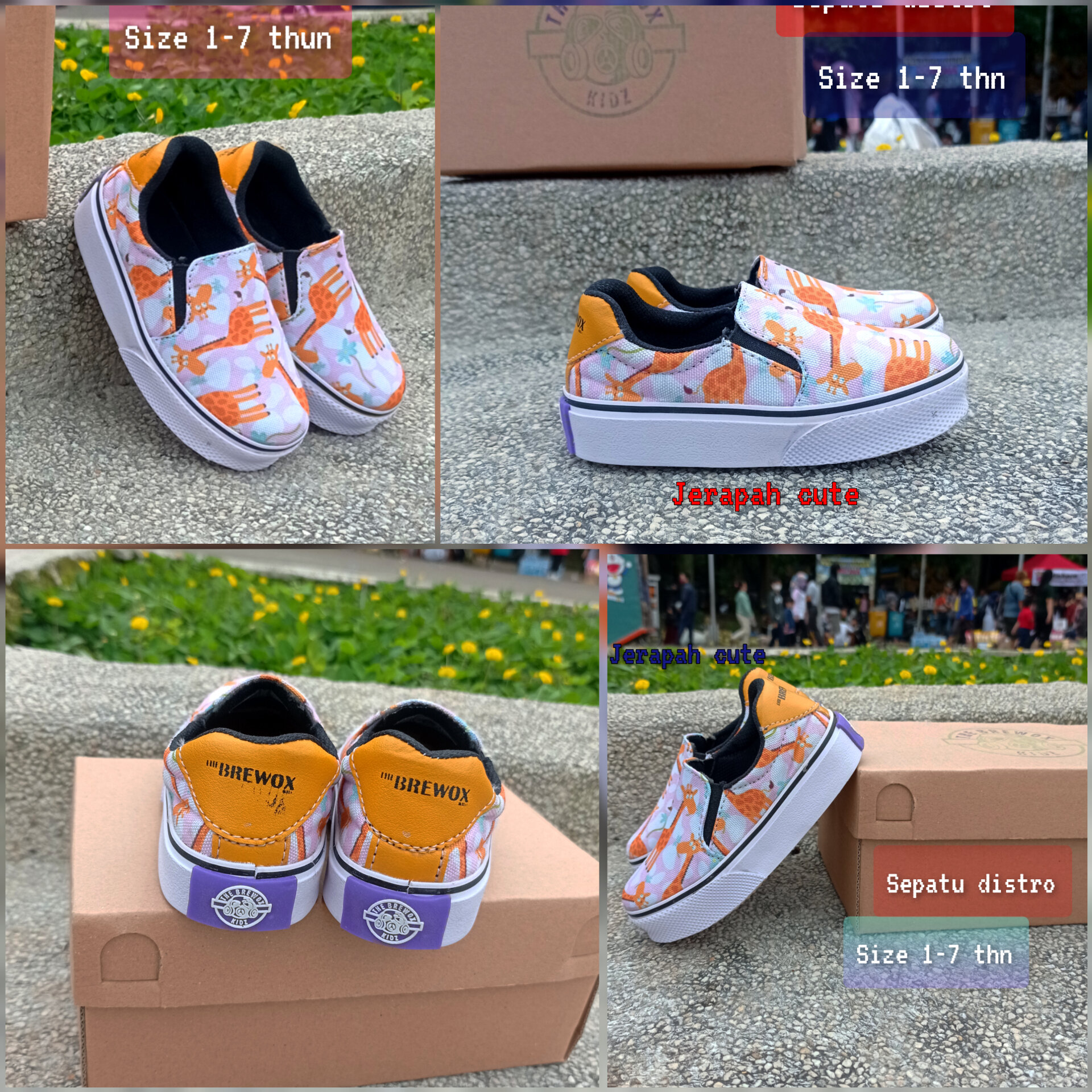 sepatu anak lucu slip on | Lazada Indonesia