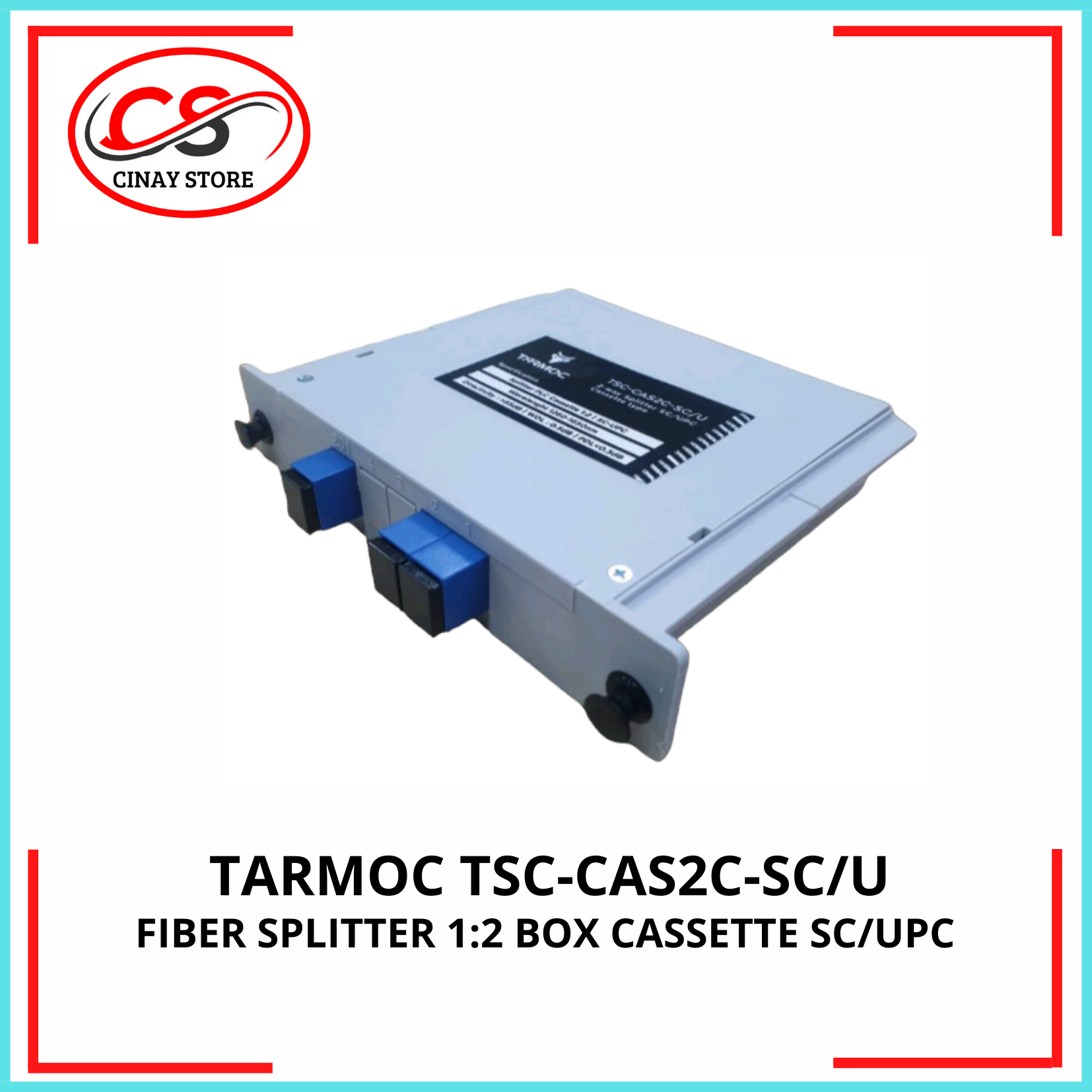 Tarmoc Splitter 1:2 SC/UPC | Splitter FO 1:2 Box Cassette Fiber Optic ...