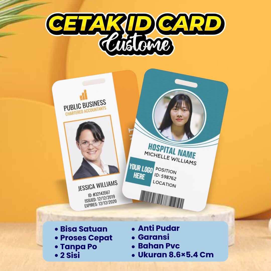 Cetak Id Card Karyawan Termurah Satuan Bisa Custom | Lazada Indonesia