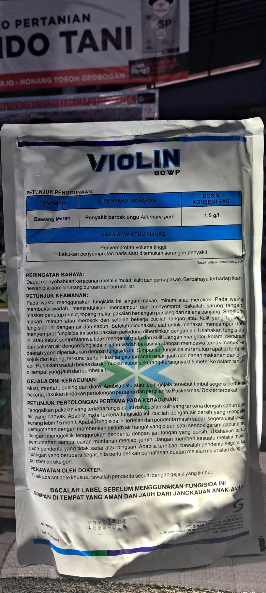 VIOLIN 80WP 800GR FUNGISIDA PROTEKTIF MANCOZEB 80% | Lazada Indonesia