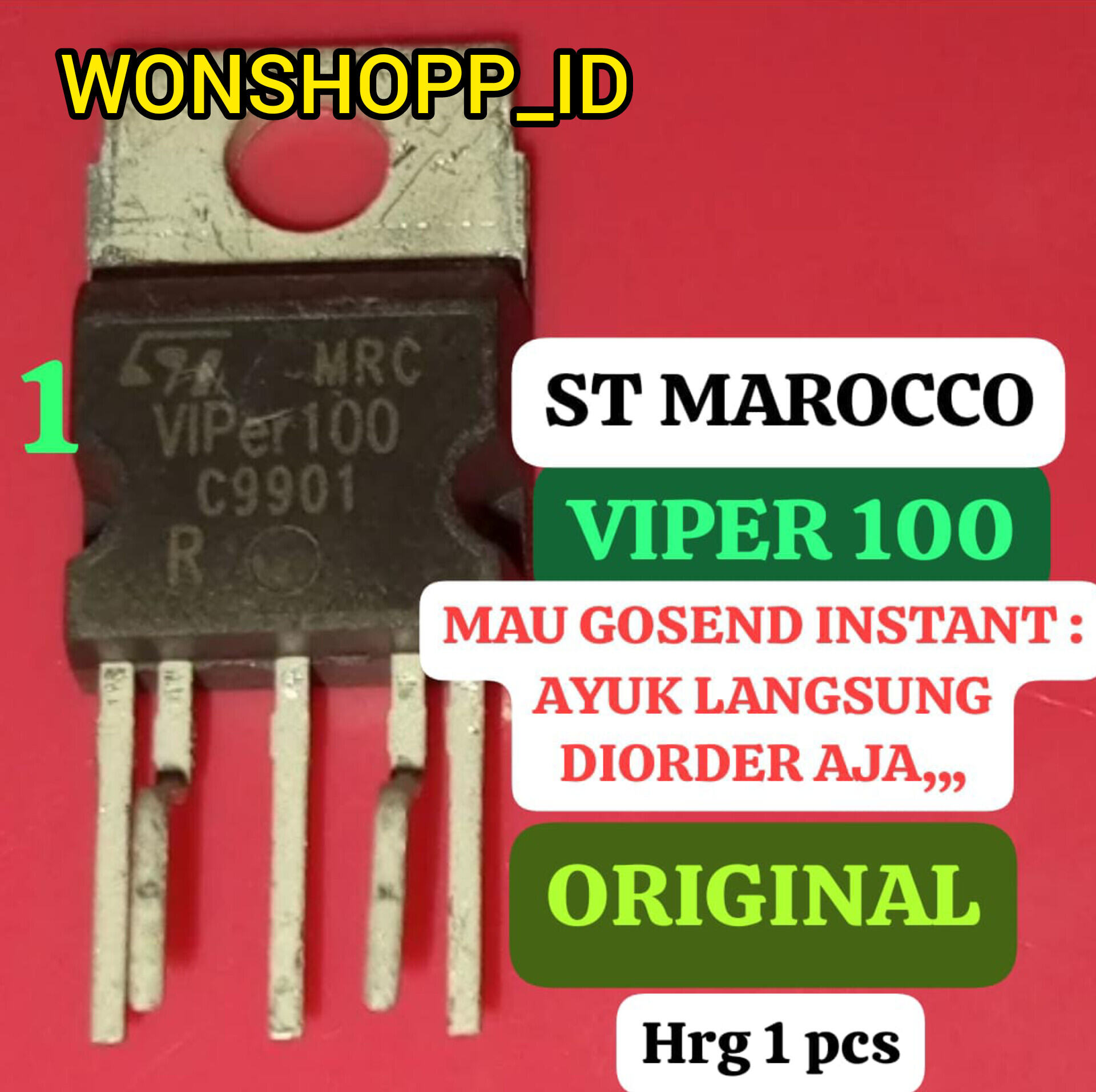 ORIGINAL ASLI VIPER100 VIPER100A VIPER 100 A VIPER 100A 620V 3A SMPS ...