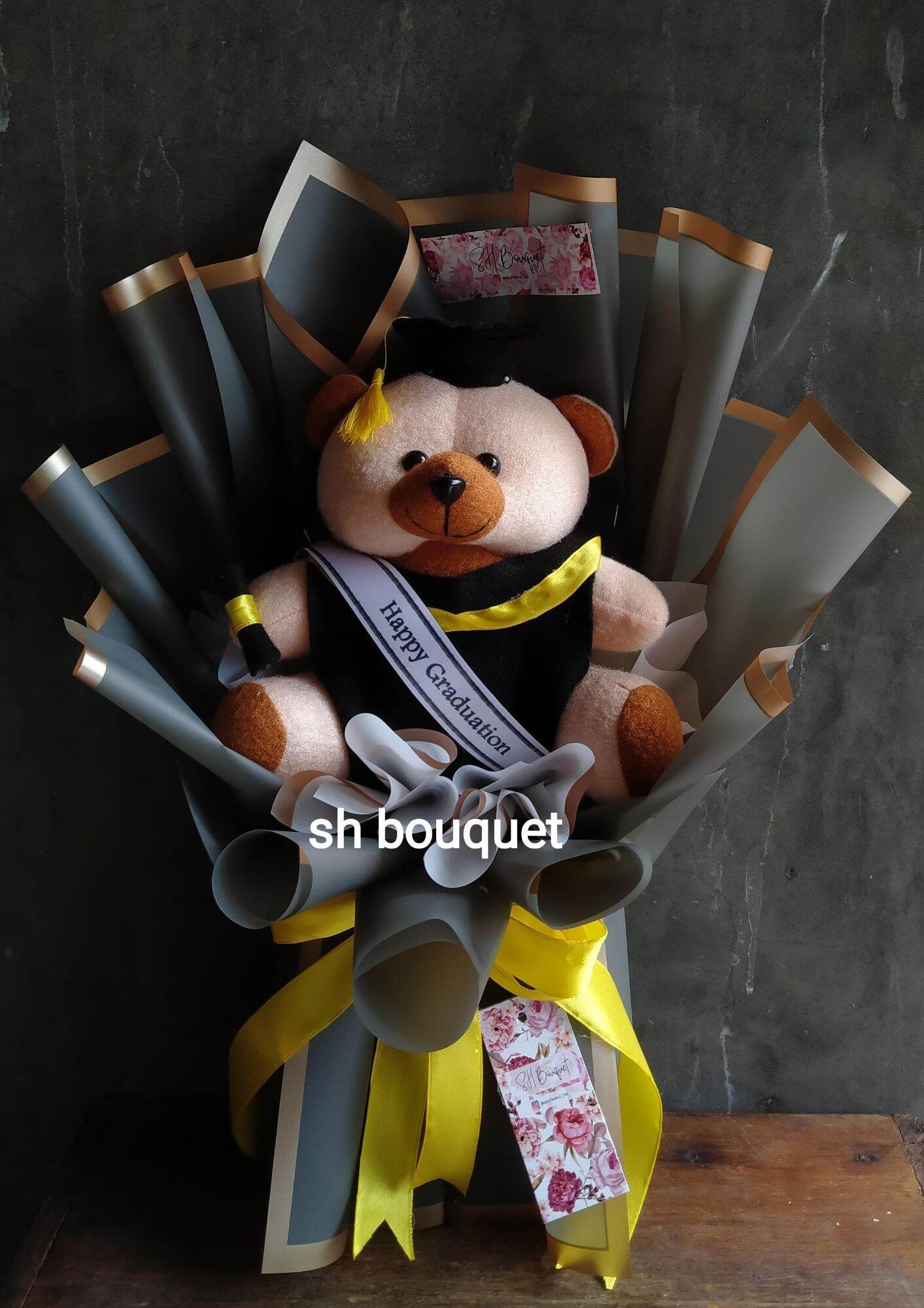 BUKET BONEKA WISUDA / BUKET BONEKA TEDDY BEAR / BUKET KELULUSAN ...