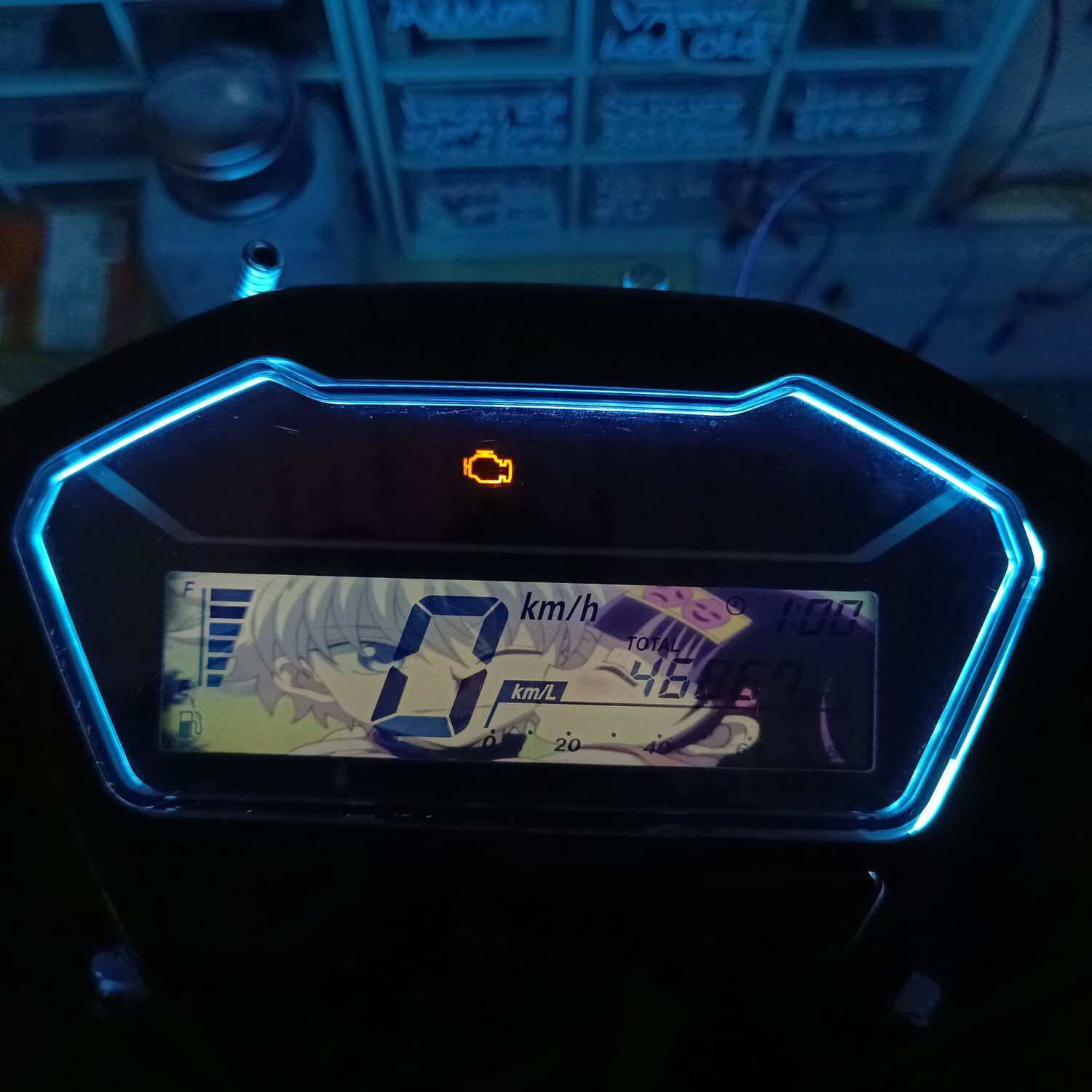 Custome Stiker Anime Lcd Speedometer Honda New vario 125/150/160 ...
