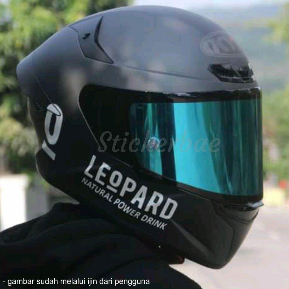 Stiker helm leopard stiker helm fullface dan half face leopard helmet ...