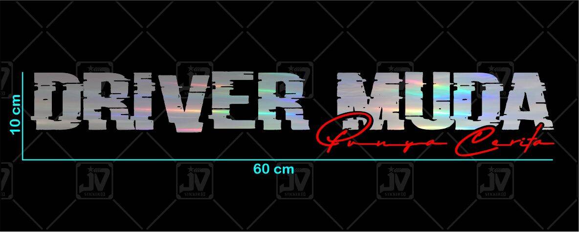 sticker driver muda, boss muda, pilot darat cutting sticker | Lazada ...