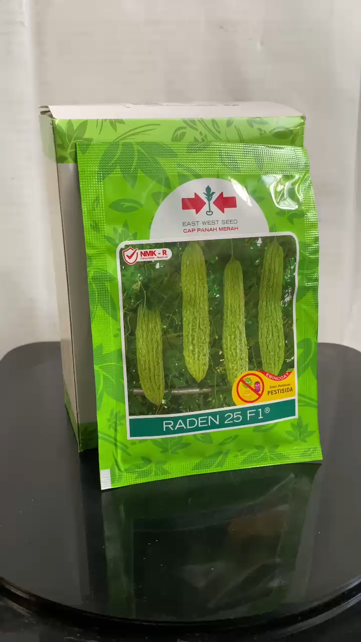 Benih Pare Paria Warna Hijau Tua RADEN 25 F1 isi kemasan 50 Butir dari ...