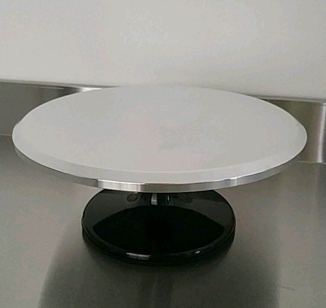 MEJA PUTAR CAKE FULL STAINLESS KAKI WARNA HITAM | Lazada Indonesia