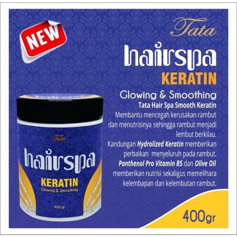 Tata Hair Spa Keratin GLowing Smoothing 400g (Original100%) | Lazada ...
