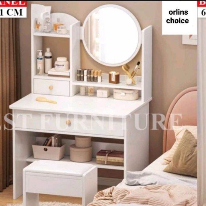 Meja rias modern include kursi Meja rias Make Up Aesthetic | Lazada ...