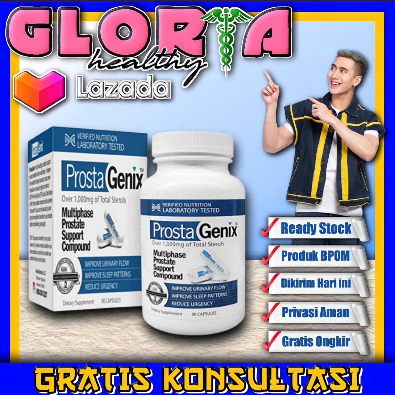 OBAT PROSTAT BENGKAK PROSTAGENIX MULTHIPASE PROSTATE SUPPORT COMPOUND | Lazada Indonesia