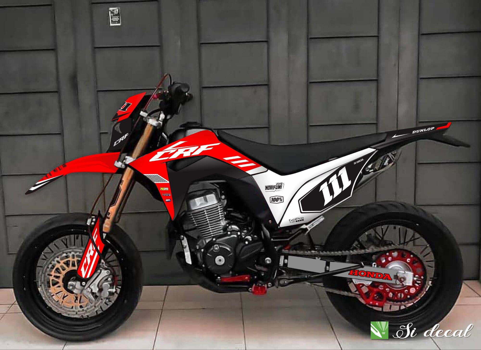 custom decal crf 150L full body free request sesuai keinginan bagus ...