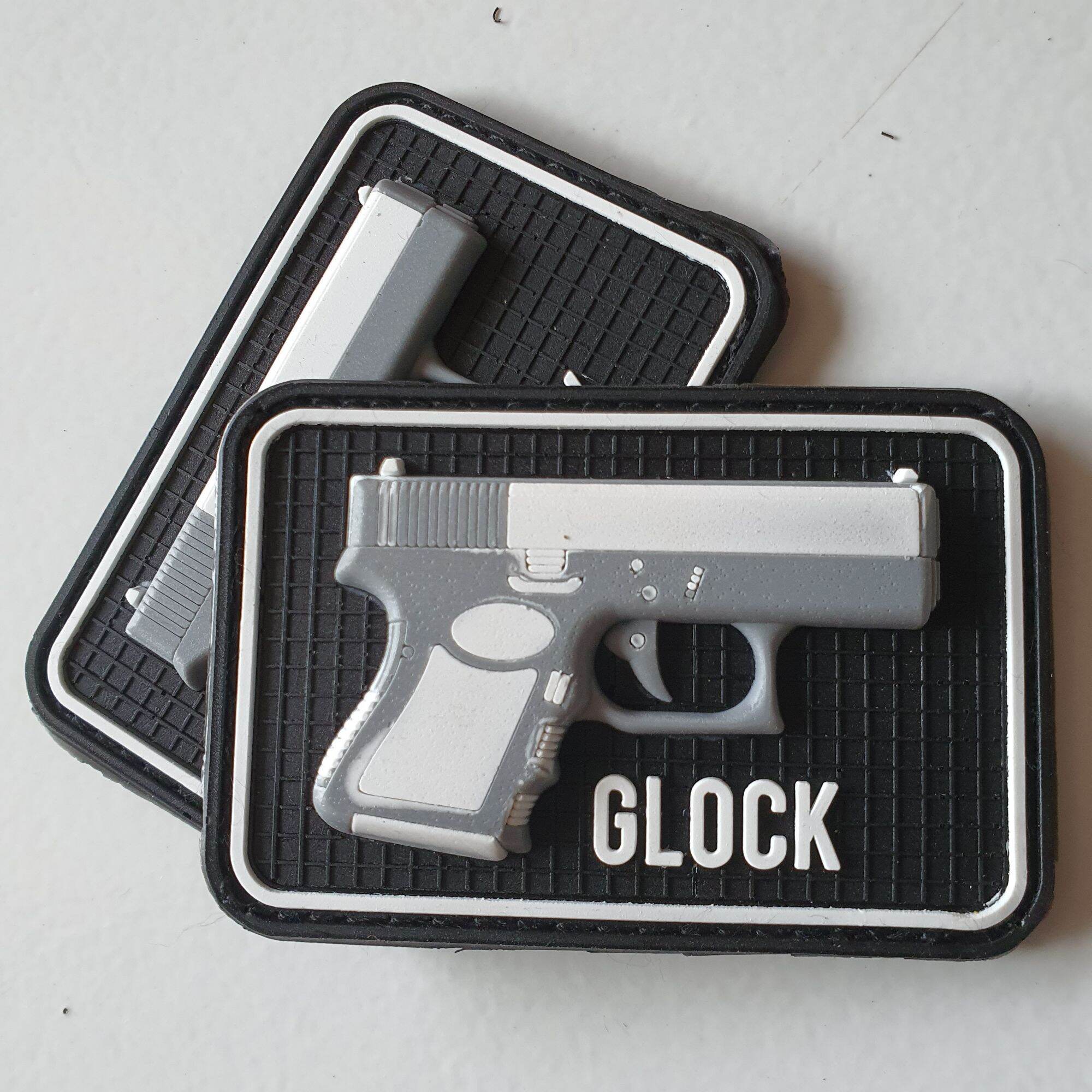 PATCH RUBBER PVC LOGO GLOCK 3D TIMBUL/TEMPELAN EMBLEM KARET VELCRO | Lazada Indonesia
