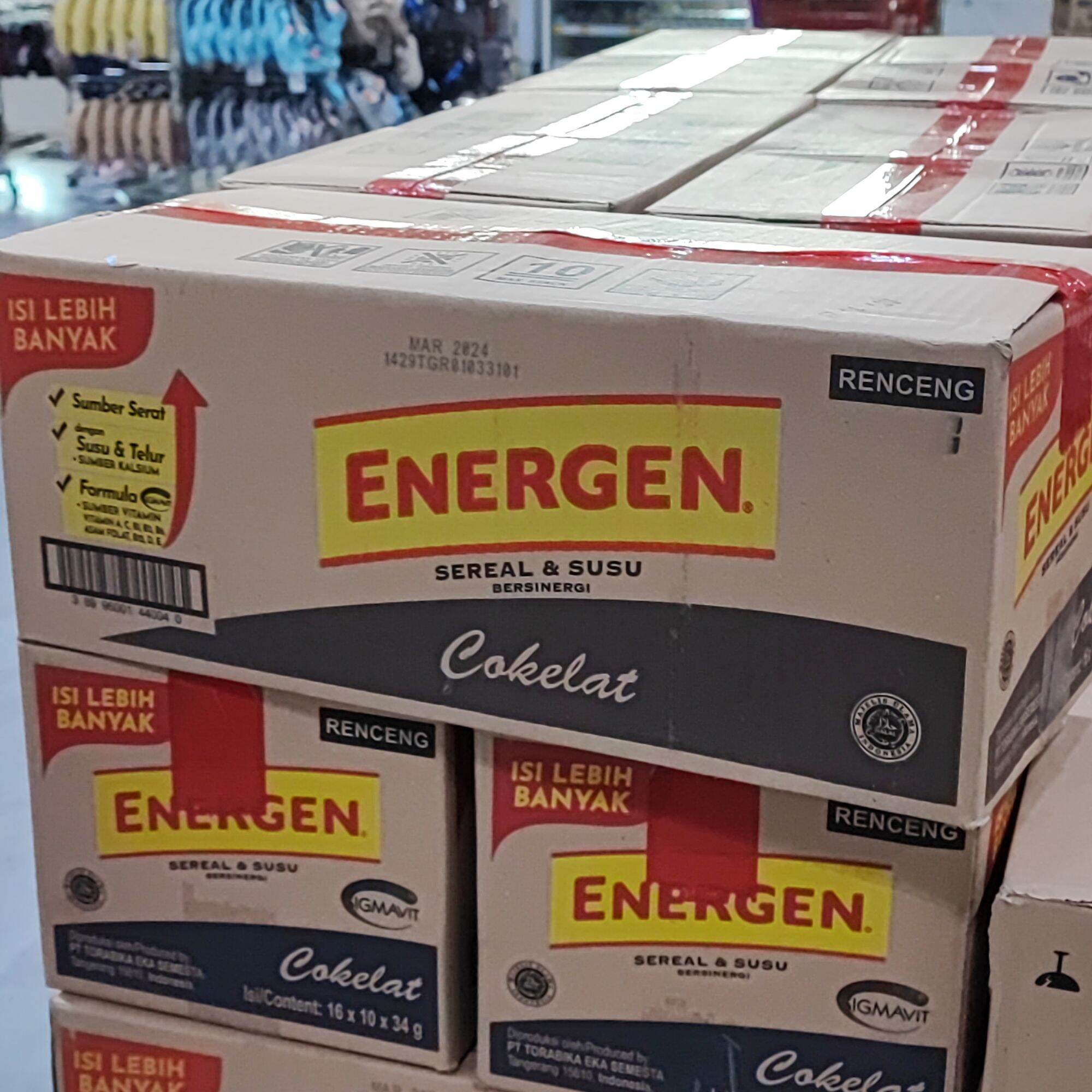 Energen serel & susu rasa Cokelat / Vanila 1 Dus isi 16 Renceng x 10 ...