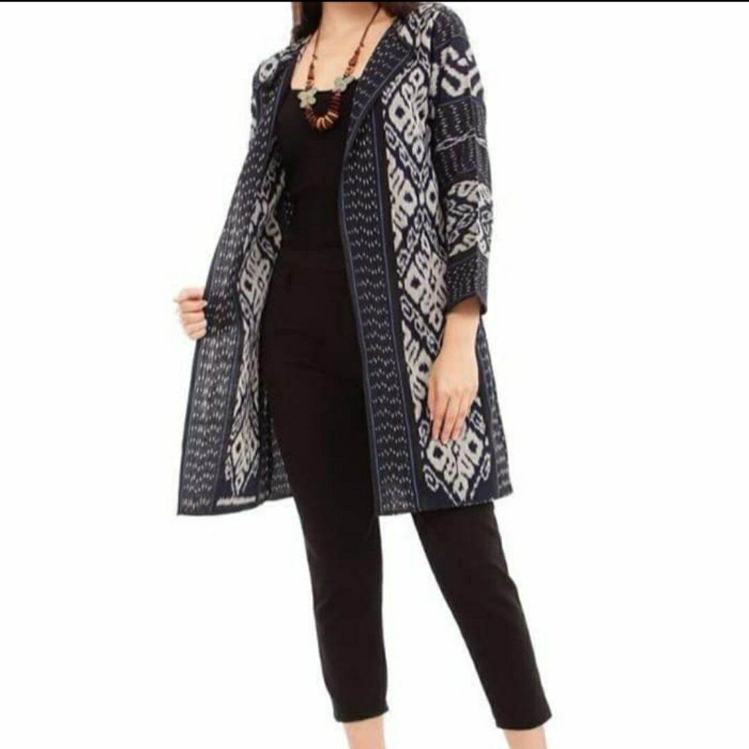 Cardigan tenun jepara kardigan tenun ethnik baju tenun jepara outer ...