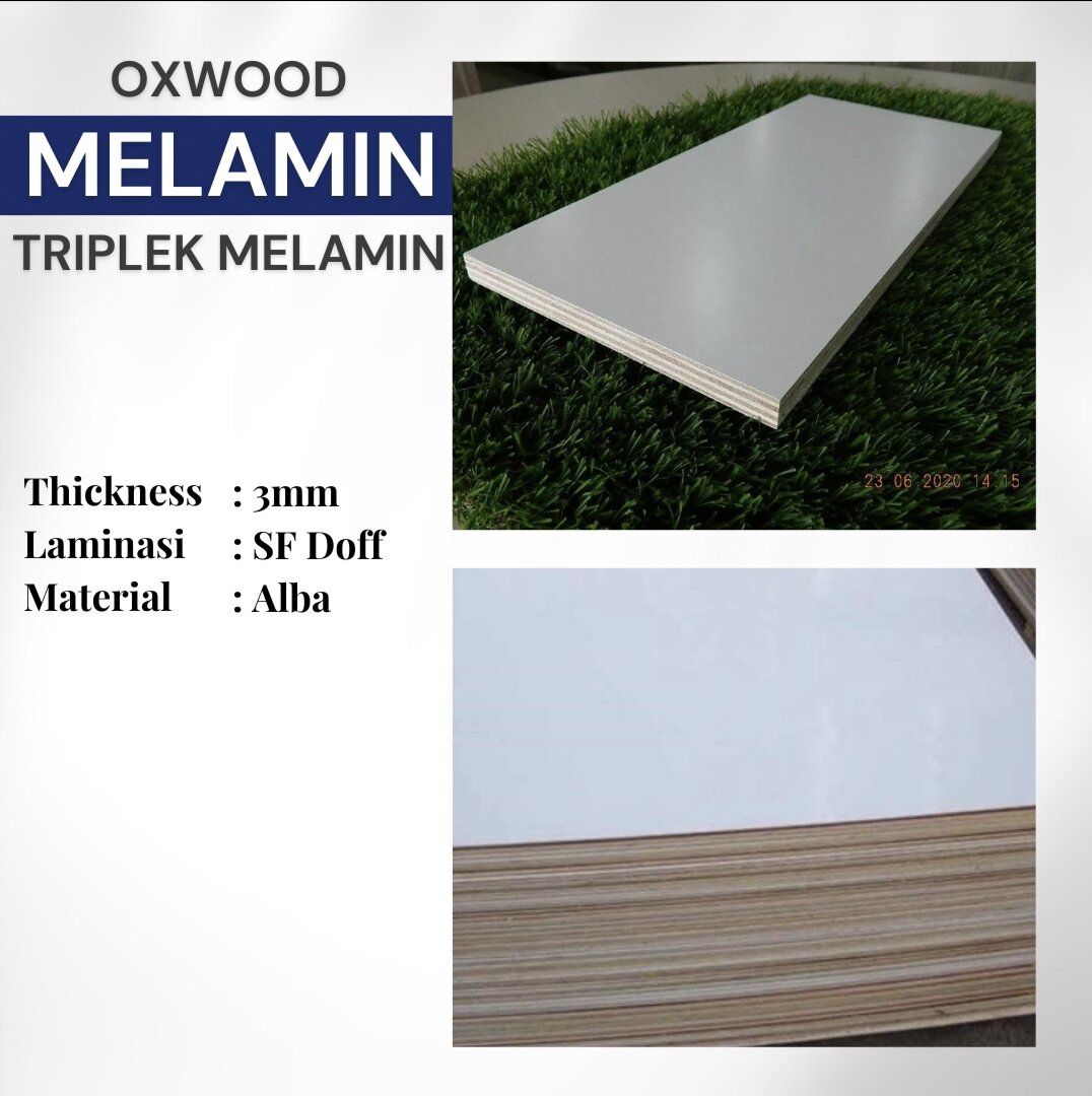 Triplek melamin 3mm doff ( oxwood melamin ) | Lazada Indonesia