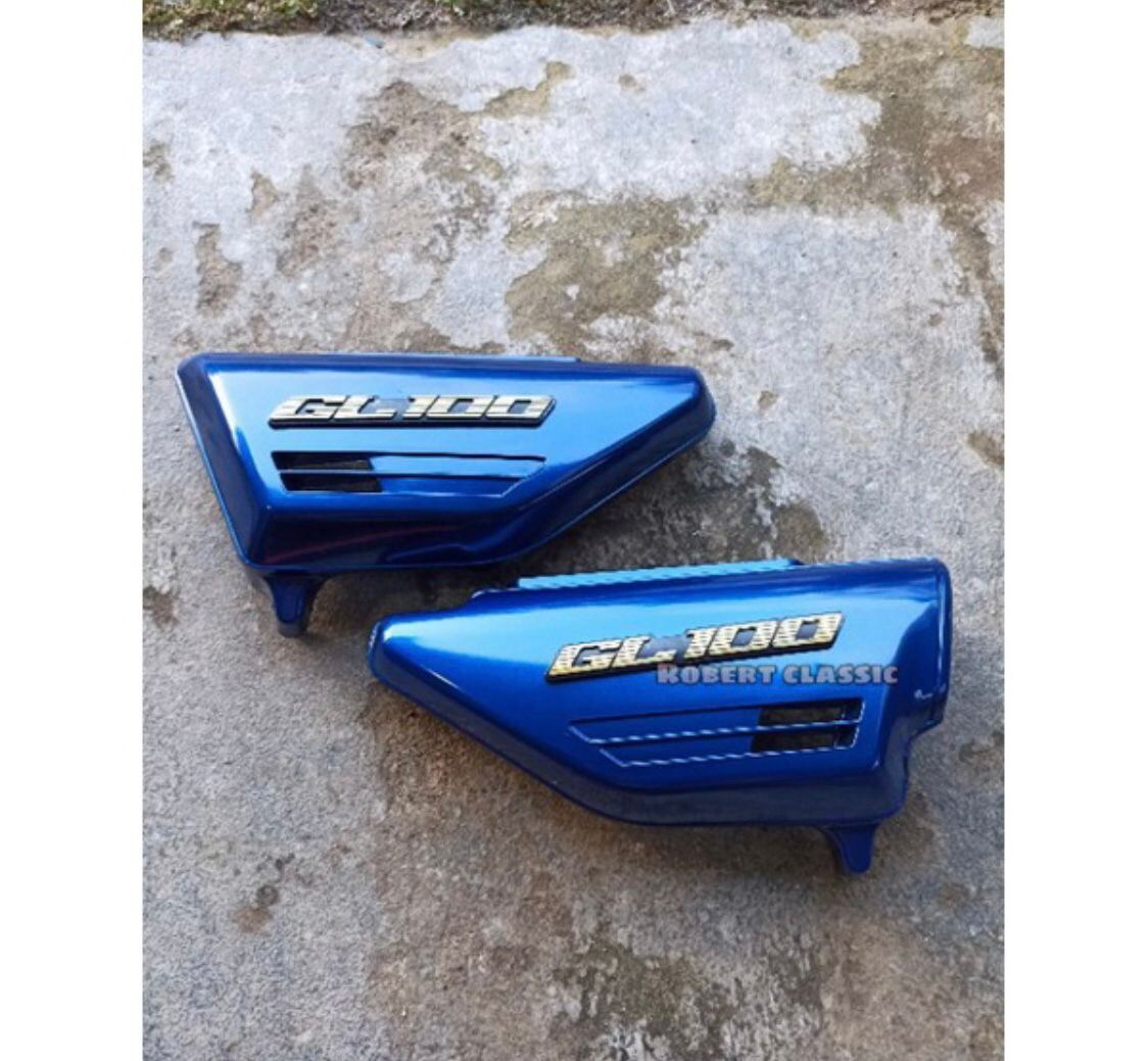 Bok aki tutup aki gl 100 warna biru gl100 cover aki tepong aki gl cepek ...