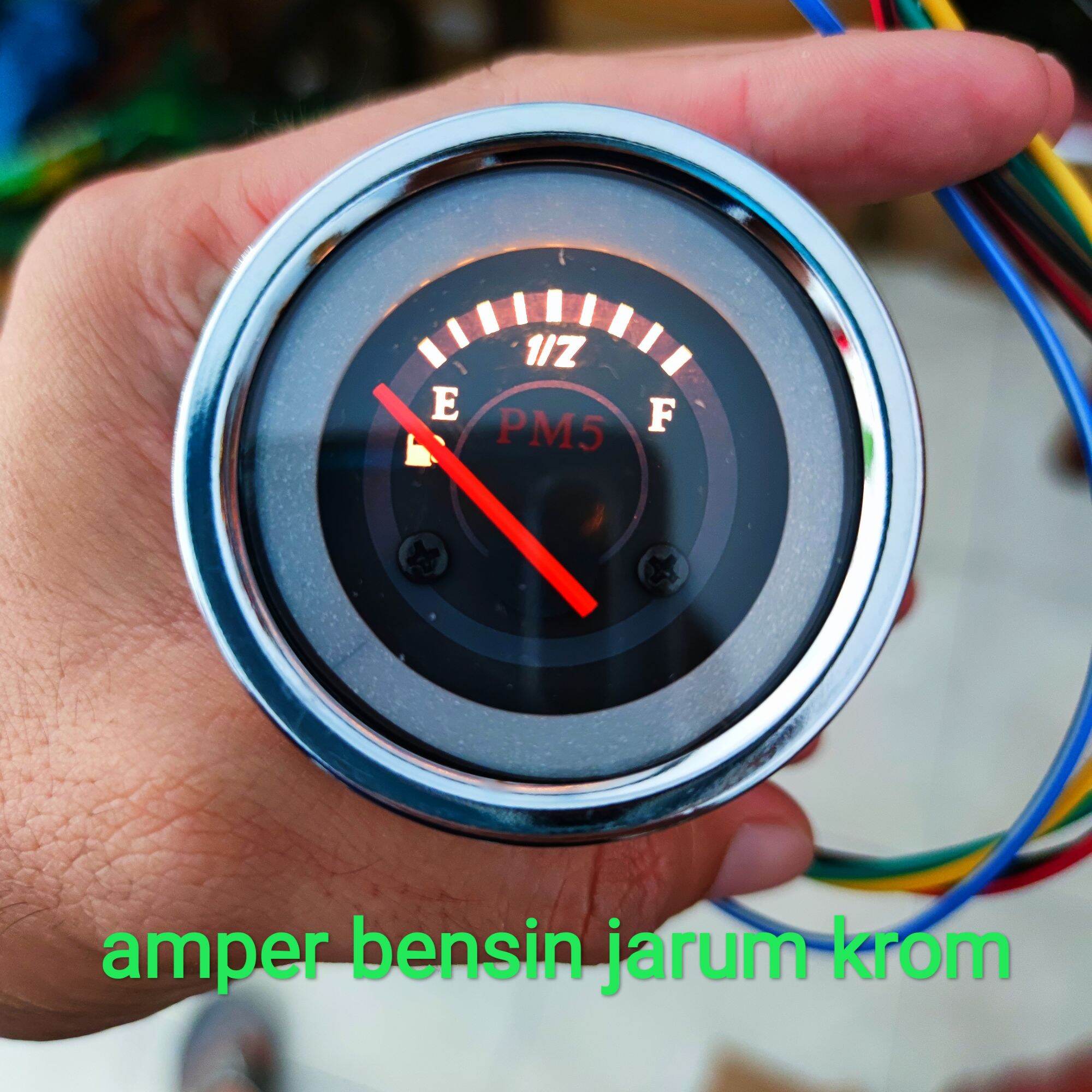 spidometer bulat amper bensin jarum universal semua motor | Lazada ...