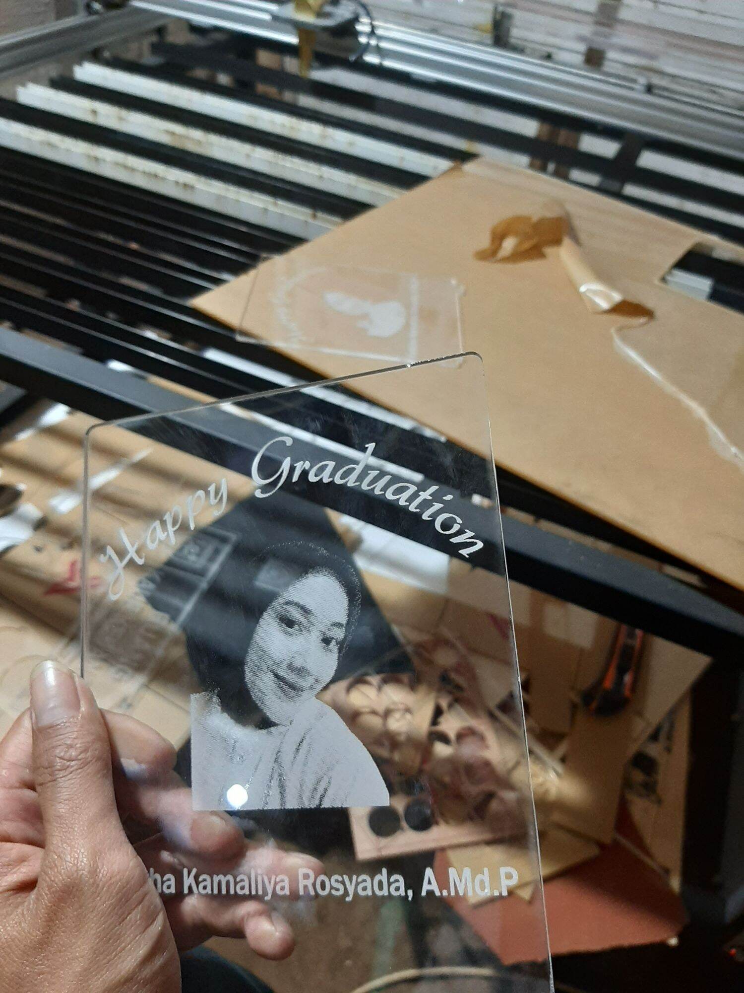 cetak foto akrilik grafir 10x15 cm 3mm | Lazada Indonesia