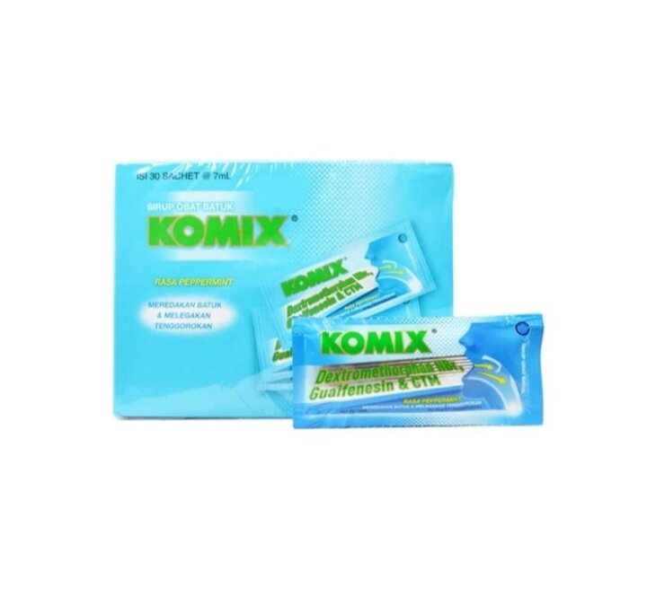 Komix isi 30 sachet.sirup obat batuk melegakan tenggorokan | Lazada ...