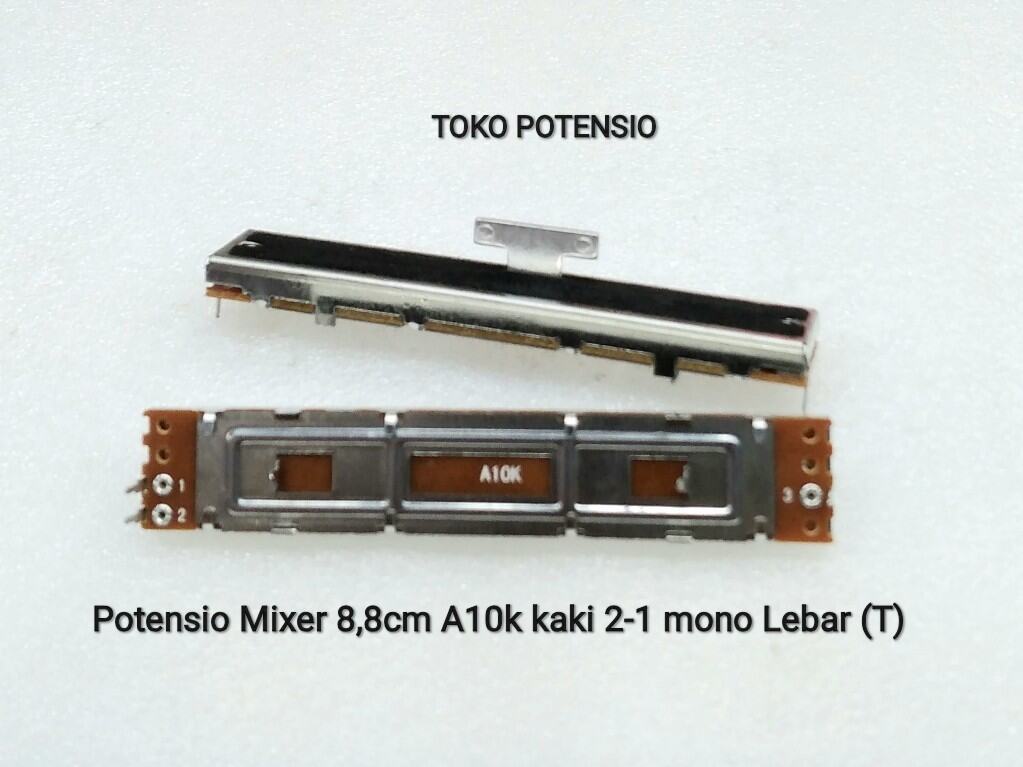 POTENSIO MIXER POTENSIO GESER A10K 8,8CM KAKI 2+1 MONO LEBAR(T ...