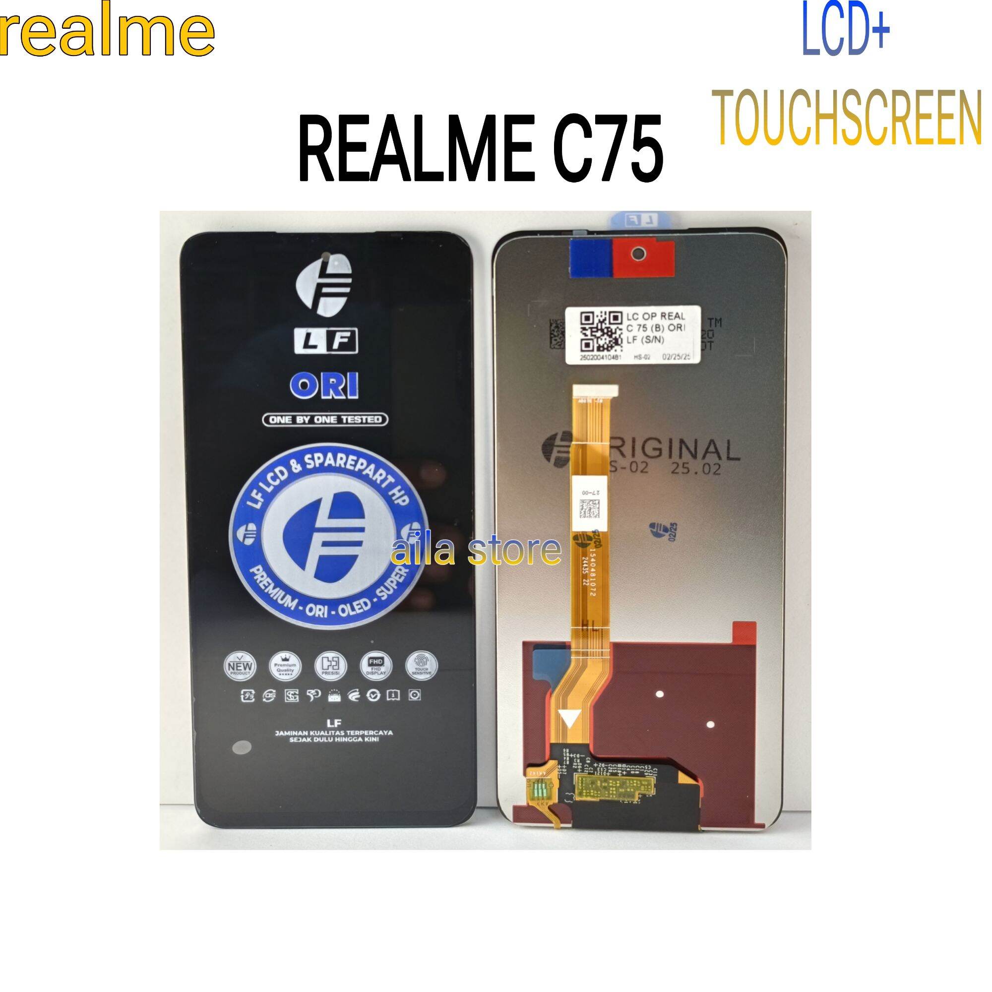 LCD TOUCHSCREEN REALME C75 ORIGINAL LIFE FUTURE FULL SET | Lazada Indonesia