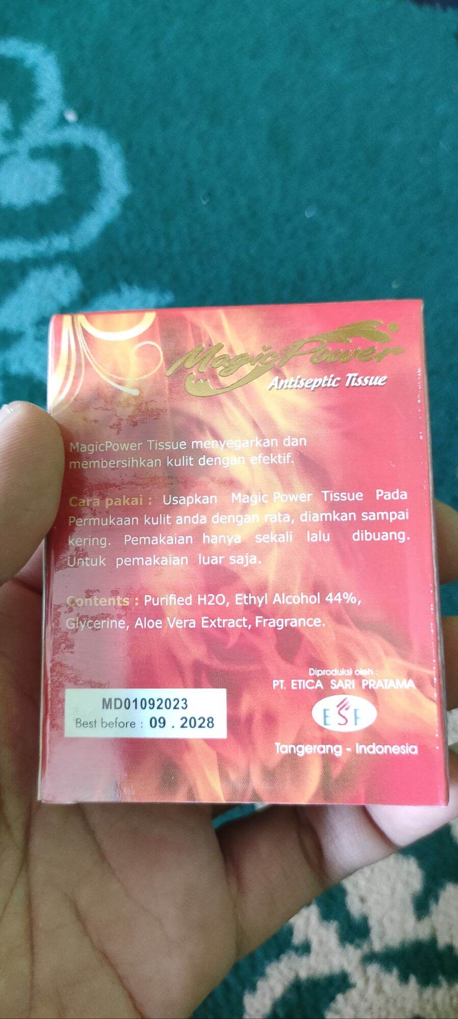 TISU MAGIC POWER MERAH ISI 6 SACHET LEBIH TAHAN LAMA DARI YG LAINNYA ...