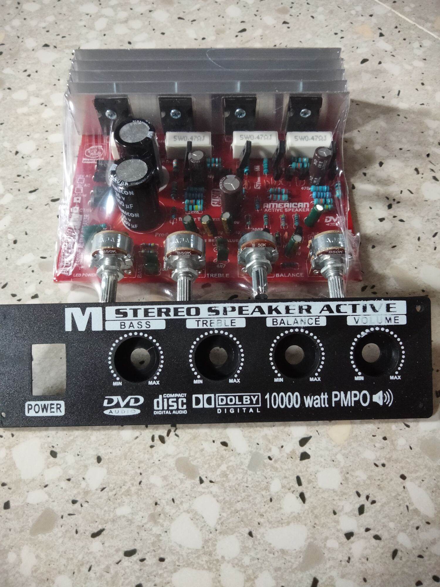 Kit Power Speaker Aktif Stereo 150 Watt + Tone Control + Panel Terbaik ...