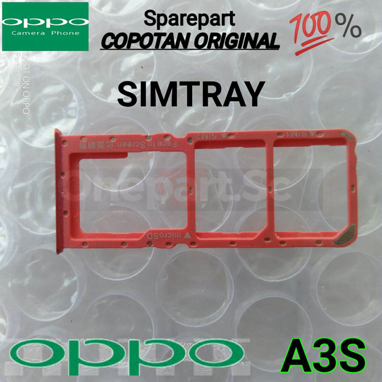 Sim tray/sim try Oppo A3S ORIGINAL COPOTAN | Lazada Indonesia
