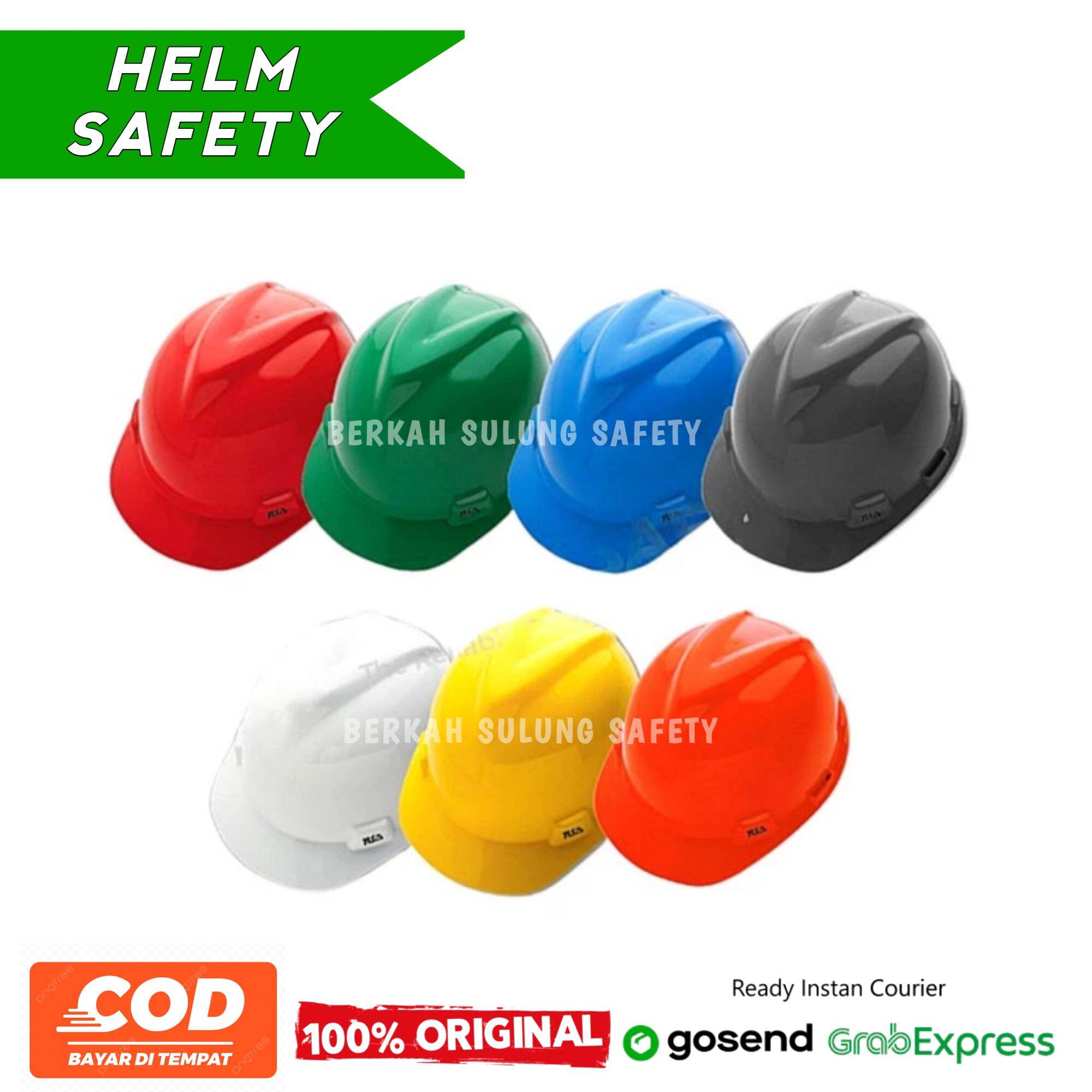 Helm Safety MSA Lokal Fullset Warna Helm Safety Keselamatan Kerja ...