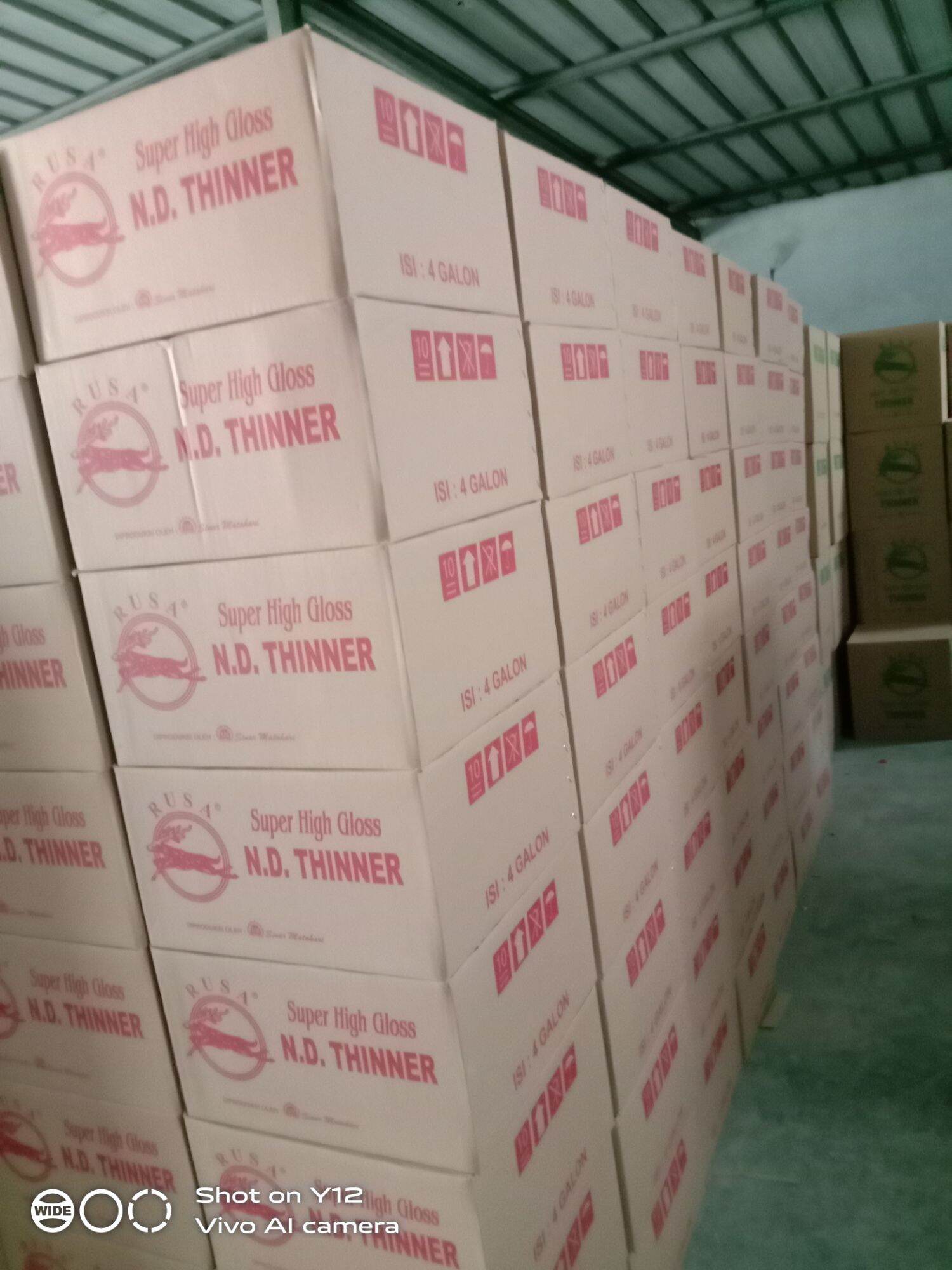 thinner ND 4 liter/tener/tiner galon rusa merah nd ukuran 4 ltr hanya ...