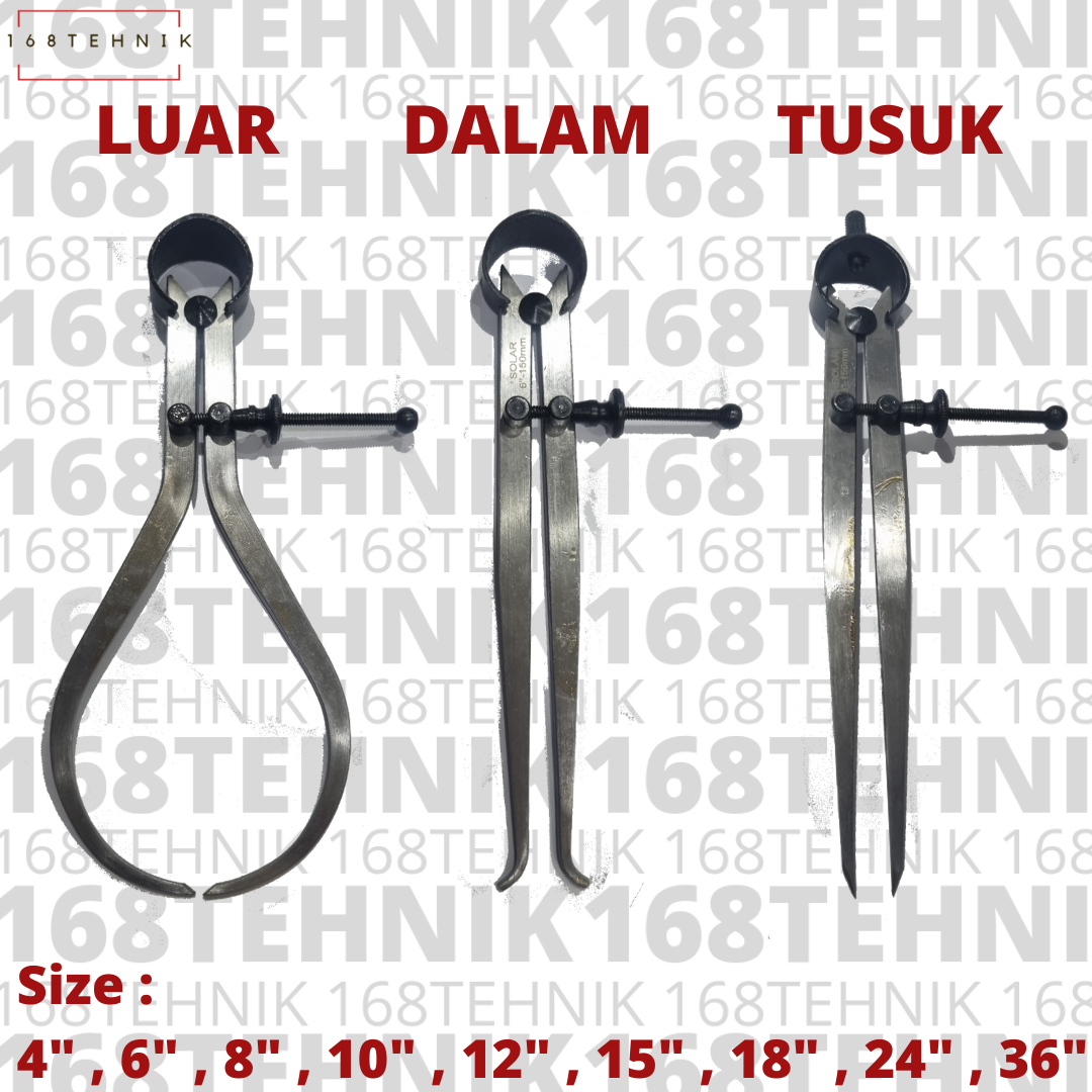 JANGKA TUSUK 10 INCH / DIVIDER CALIPER 10" / JANGKA TUSUK 250MM | Lazada Indonesia