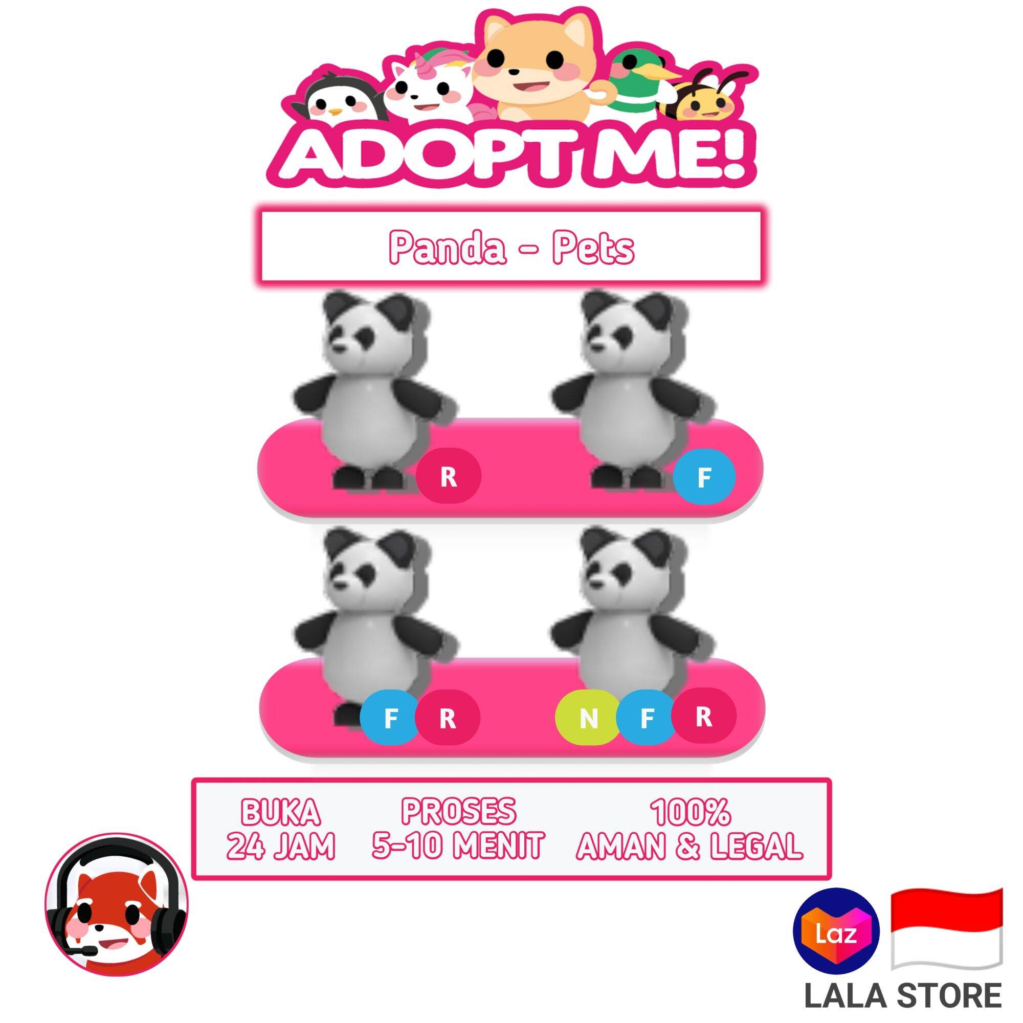 Adopt Me - Panda - Roblox | Lazada Indonesia