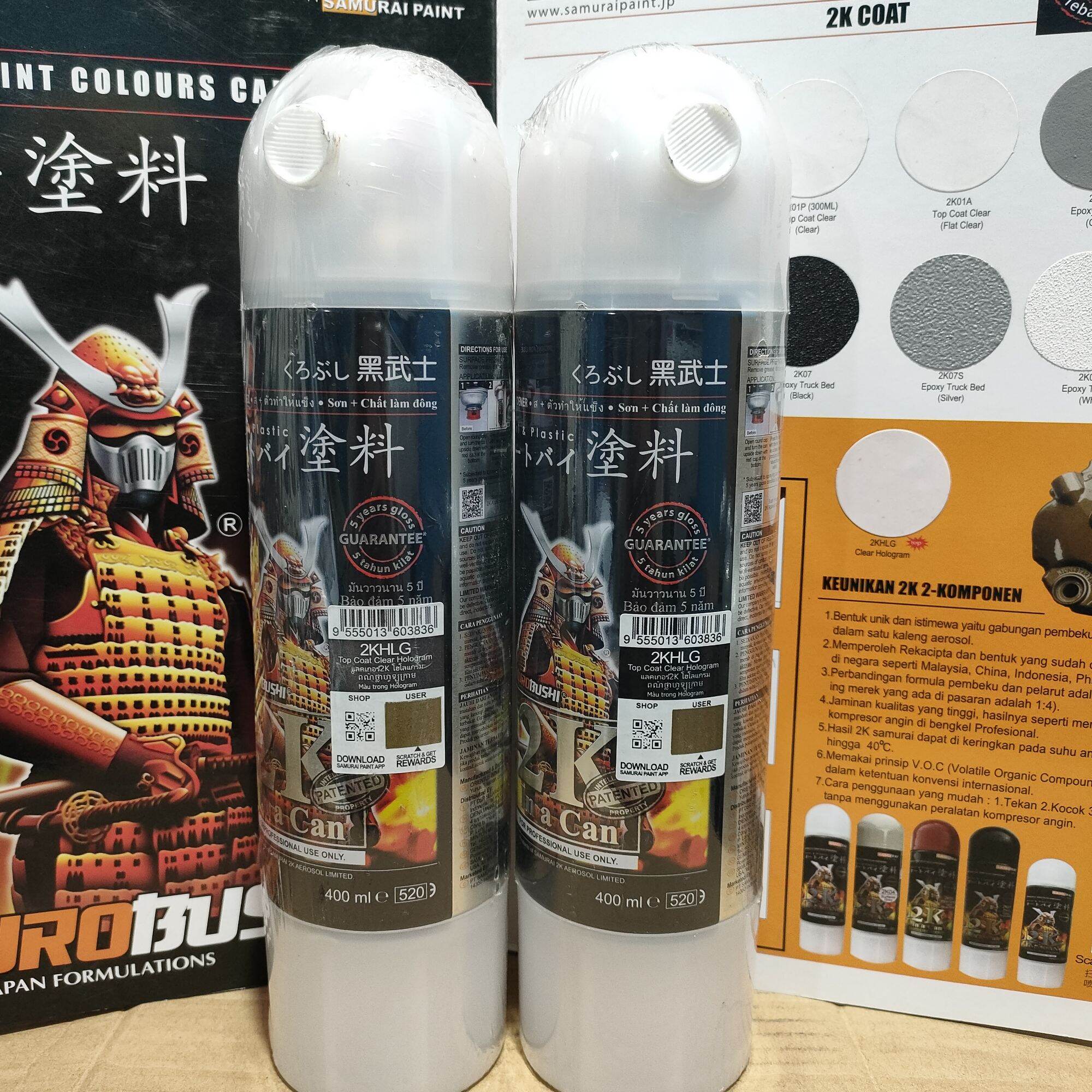 Samurai Paint 2k Cat Pilox Pilok Samurai Top Coat Clear Hologram 2KHLG ...