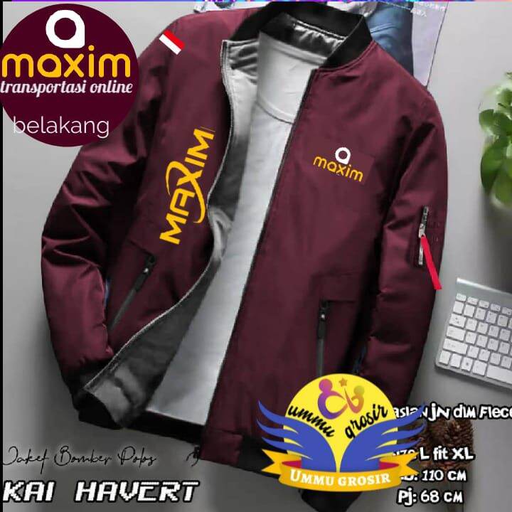 JAKET MAXIM BOLAK BALIK TERBARU/JAKET BOMBER/JAKET DRIVER/JAKET OJOL ...