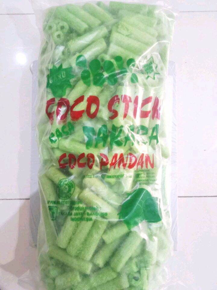Coco stik panjang rasa pandan takara 1 bal kemasan 1,5kg cemilan ringan ...