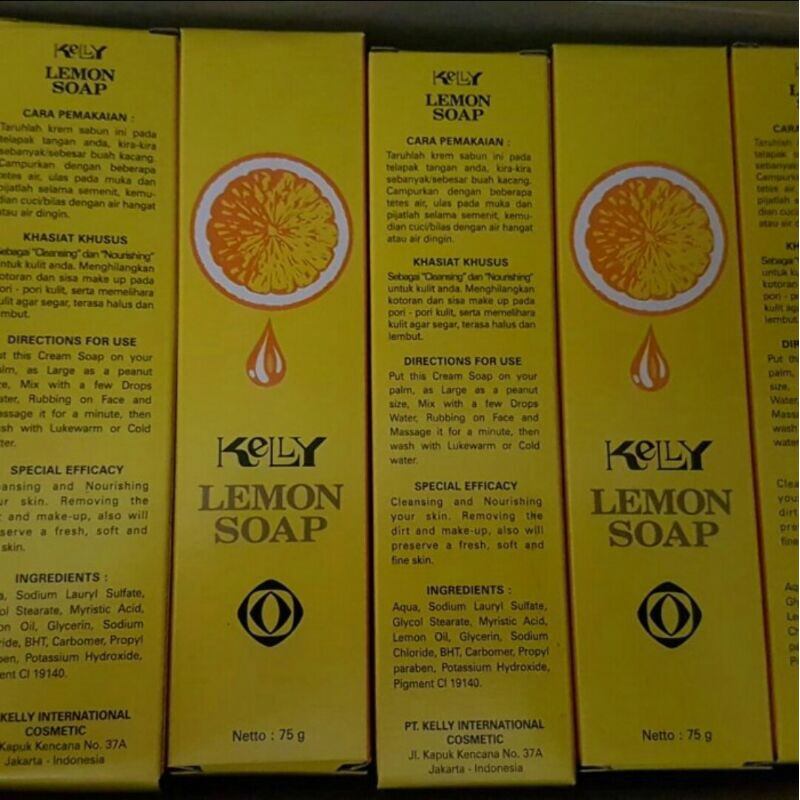 Original Kelly Lemon Soap 75g Sabun Cuci Pembersih Muka Wajah | Lazada ...