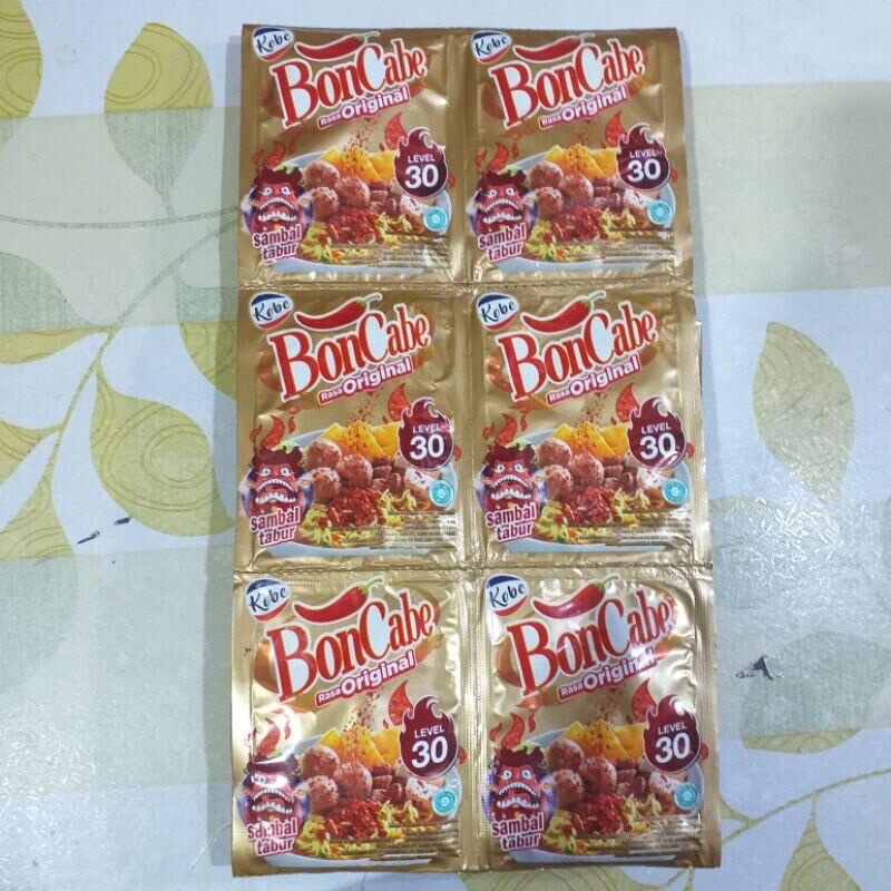 Boncabe Sambal Tabur Rasa Original 1 Renceng isi 12 Sachet | Lazada ...