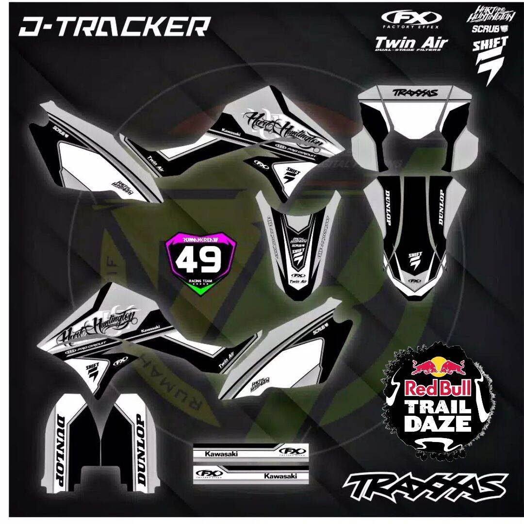 Decal Sticker Striping Variasi Fullbody KLX DTRACKER 150 2016-2022 ...