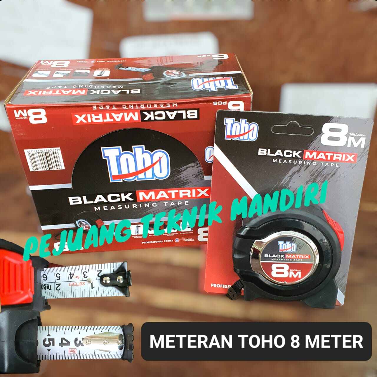 METERAN TOHO BLACK MATRIX 8 METER / METERAN TOHO BLACK MATRIX 8M ...