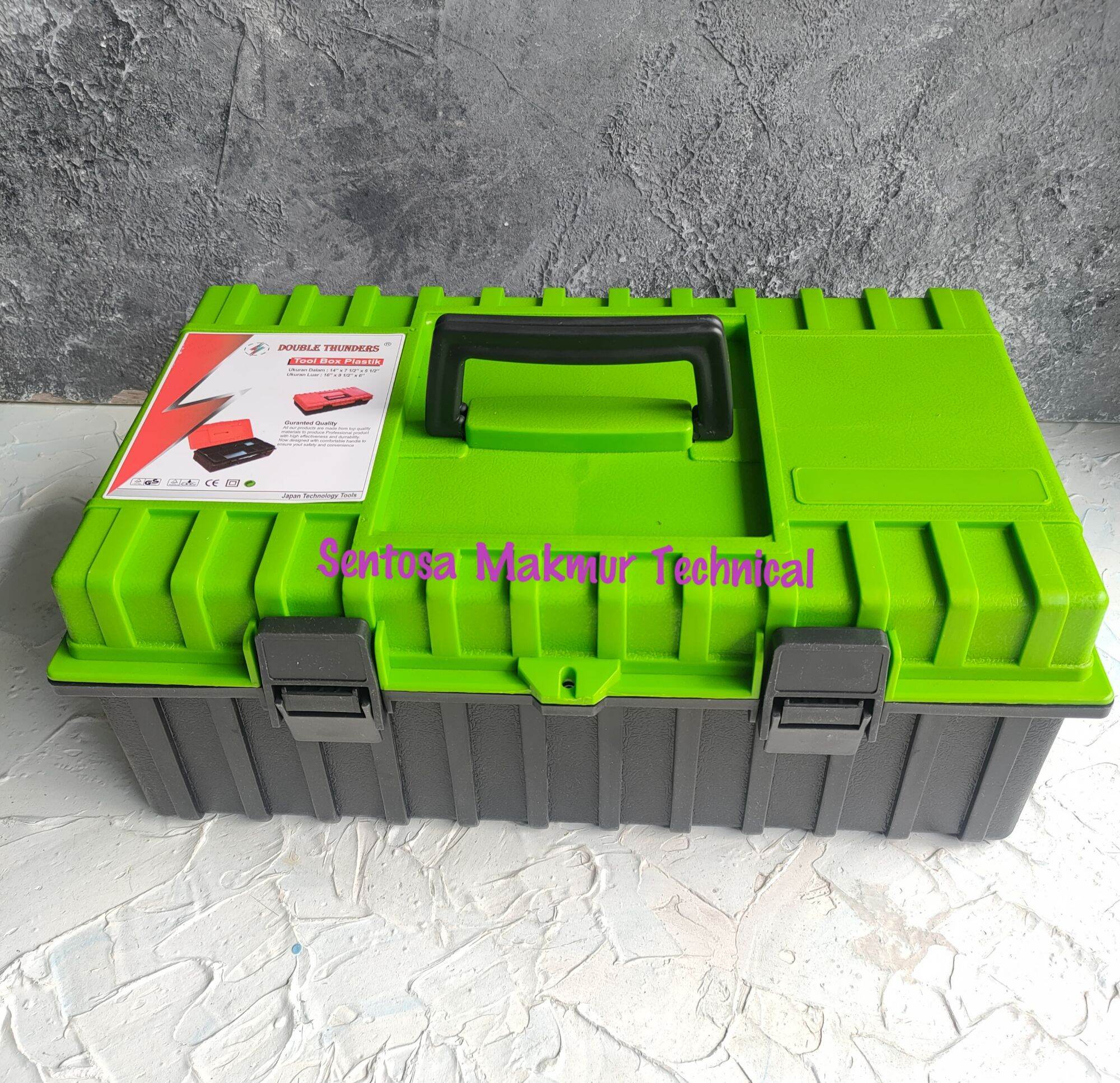 DT 16" Toolbox Tool Box Kotak Kotak Kunci Perkakas Plastik PVC | Lazada Indonesia