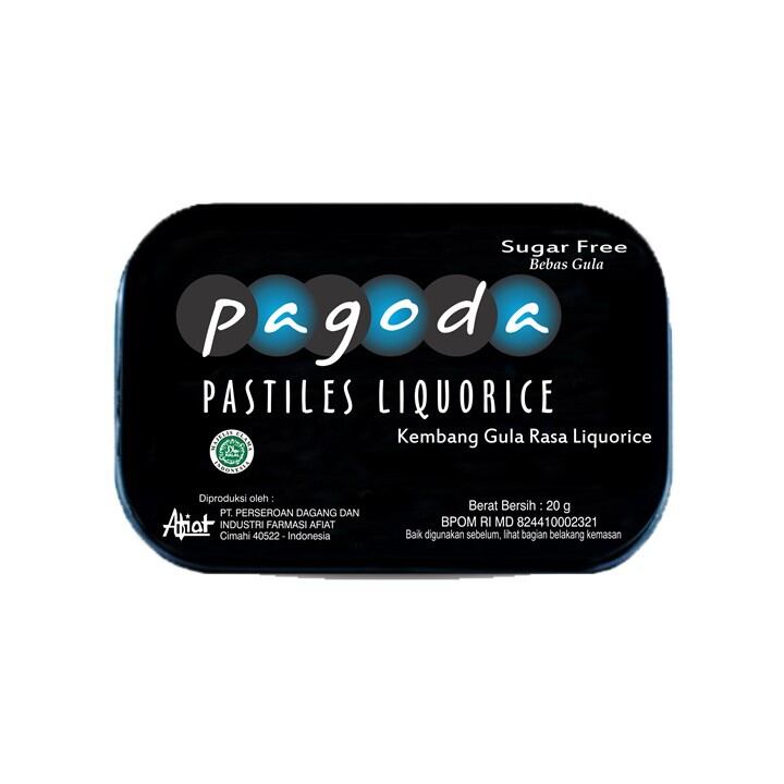 PAGODA PASTILES LIQUORICE SUGAR FREE PAGODA PERMEN PAGODA KAYU MANIS ...