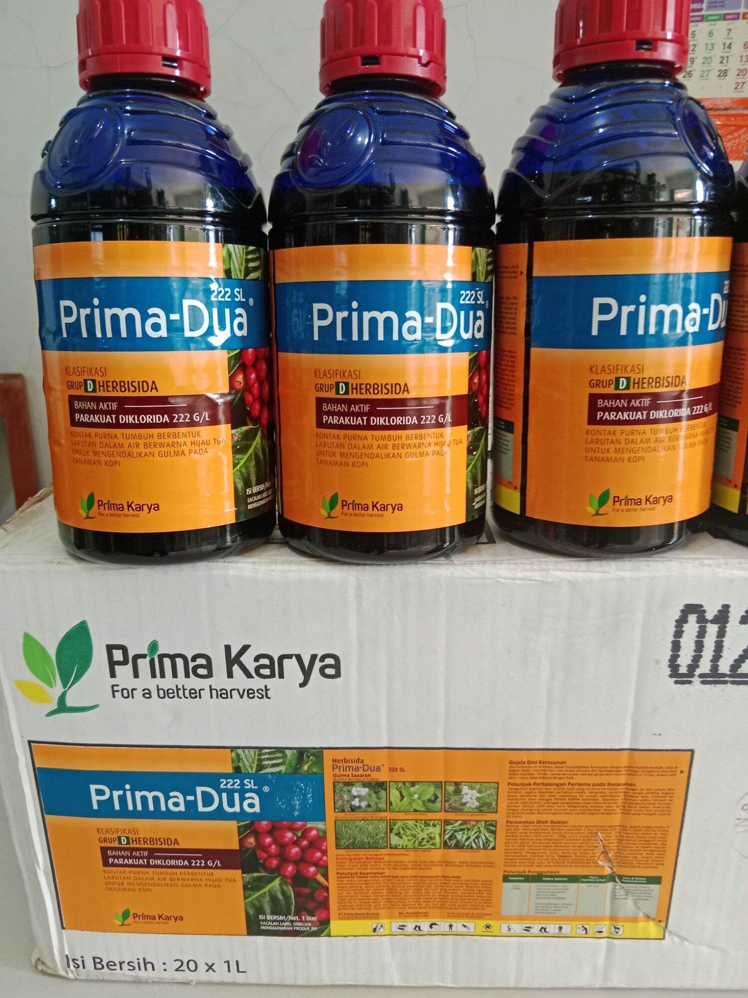 Prima duo herbisida paraquat basmi rumput liar dan gulma 1 liter | Lazada Indonesia