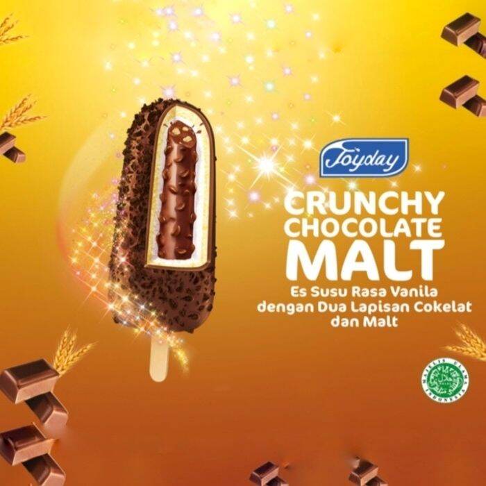 Es Krim JoyDay Crunchy Chocolate Malt ( 1 Pack ) 15 Pcs | Lazada Indonesia