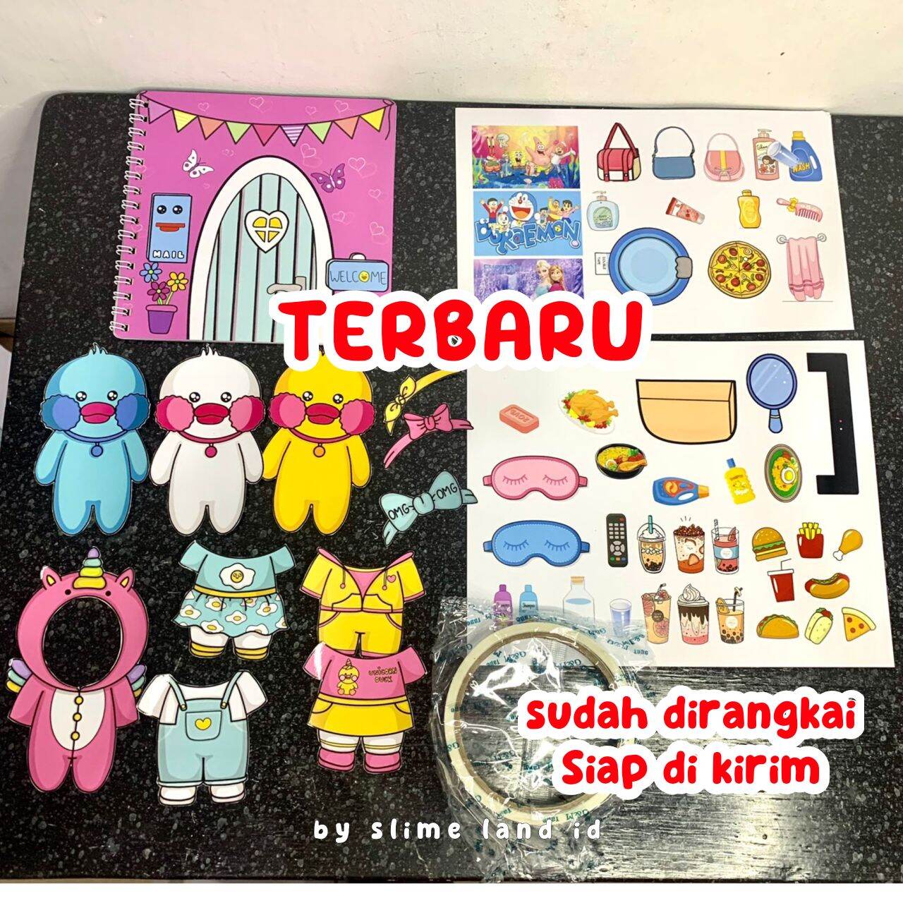 PAPER DUCK SUDAH DIRANGKAI - PAPER DUCK VIRAL - PAPER DOLL - BEBEK ...