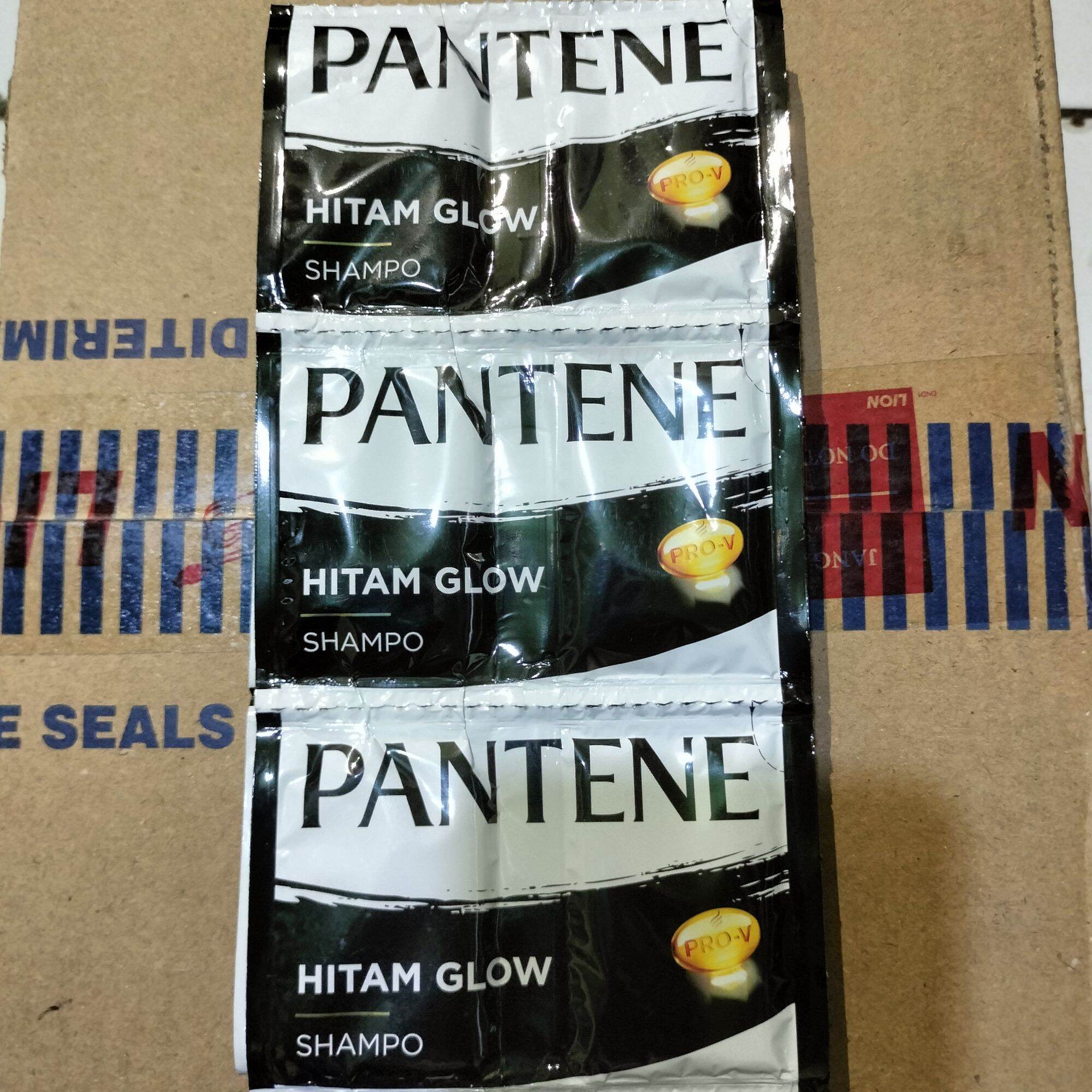 Pantene Shampoo Hitam Glow Renceng isi 24 sachet | Lazada Indonesia
