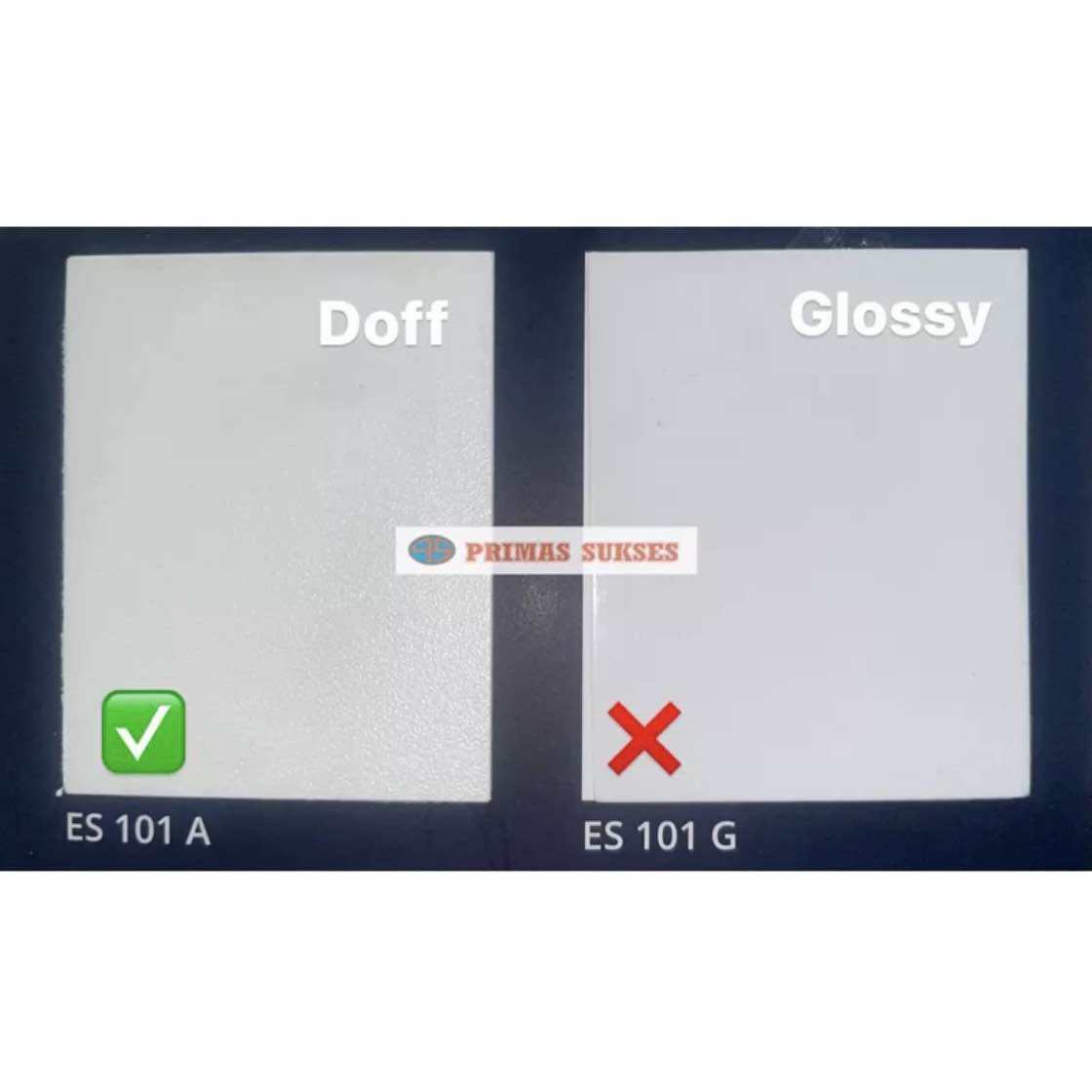 ECO PVC Sheet ES 101 A Putih Doff pelapis furniture Hpl | Lazada Indonesia