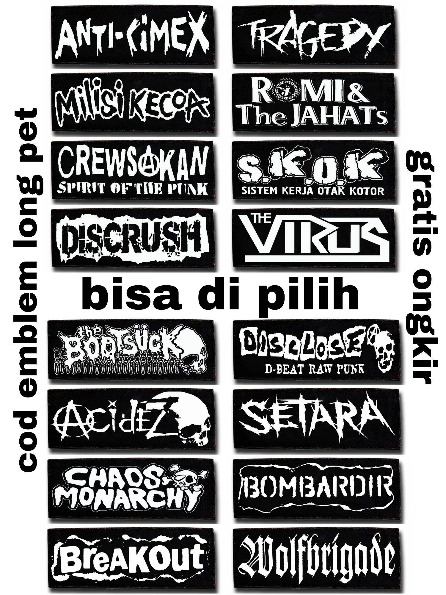 cod emblem band punk,emblem undergrond,emblem metal,emblem musik,emblem ...