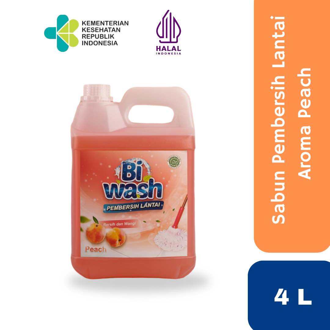 Bi Wash Pembersih Lantai Aroma Peach Jerigen 4L | Lazada Indonesia