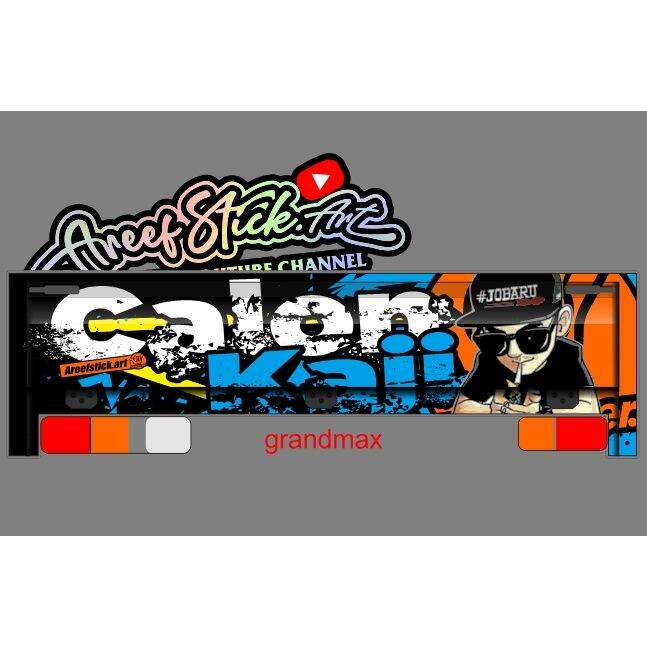 sticker decal pintu belakang pick up *calon kaji* /design masih bisa ...